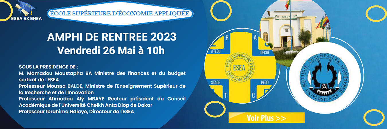 Bienvenue sur ESEA | Ecole Supérieure d'Economie Appliquée | ESEA | Ecole Supérieure d'Economie ...